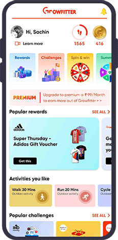 GROWFITTER - Now your fitness will reward you | Get fit, get rewarded